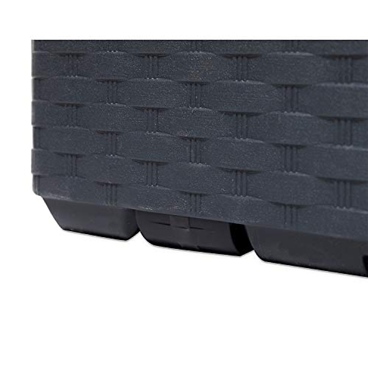 Toomax Z175E097 Portofino Weather Resistant Heavy Duty 90 Gallon Novel Resin Outdoor Storage Deck Box w/Lockable Lid & 450 Pound Weight Capacity, Gray