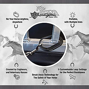 Kensington Protective Products Horse Tie — Revolutionary Safety for You and Your Horse — with a Quick Release Design for Use When Safety is A Concern — Sold 2 Per Pack