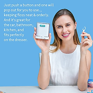 LIAMOSS Dental Floss Dispenser-Adult Unbreakable and Shred-Resistant Flossers-188 Count Professional Toothpicks Sticks-Perfect Dental Tools for Super Clean Teeth