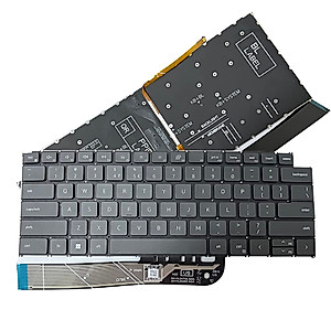 GinTai Laptops US Keyboard with Backlit Replacement for Dell Vostro 5310 5320 5410 5415/for Latitude 3320 3420 (Black)
