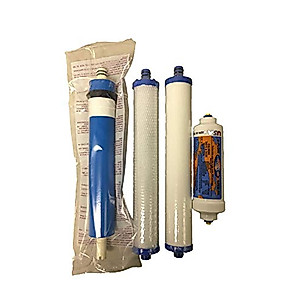 AC-30 Reverse Osmosis System Compatible Replacement Cartridge & Membrane 4 Set - Membrane Made In USA