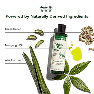 Thicker Fuller Hair Thickening Serum - Thinning Hair Treatment - Hair Volumizer Serum with Natural Ingredients - Fights Breakage - 5 oz