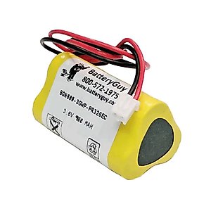 BatteryGuy Nickel Cadmium Battery 3.6V 900mAh ~- BGN800-3GWP-PR326EC Replacement Battery (Rechargeable)