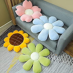 Mozacona Sakura Soft Plush Throw Pillow Flower Pillow Plush Cushion