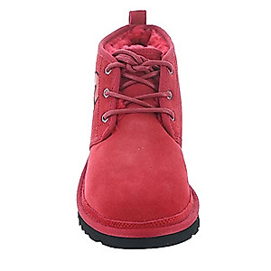 UGG Men's Neumel Graphic Outline Chukka Boot, Samba RED/Black Suede, 9