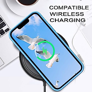 BENTOBEN iPhone 13 Mini Case, iPhone 13 Mini Phone Case, Slim Fit Liquid Silicone Soft Gel Rubber Anti-Scratch Shockproof Phone Cover with Microfiber Lining for iPhone 13 Mini 5.4", Blue