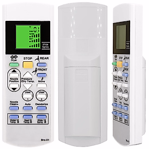 XIVUE Replacement Remote Control for Brondell Bidet Toilet Seat Swash CL825 (Also Work with S1400 S1200 S1000 S900 S300) with Mounting Bracket, White, B620240102B01(Bro-01_zhijia)