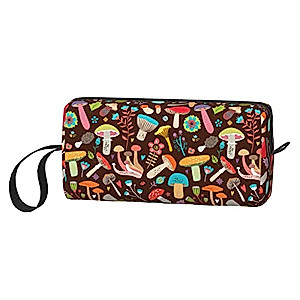 Colorful Mushroom Fashionable Pencil/Pen Case, Portable Stationery With Zipper For Teenage Men Women, Pencil Pouch Cosmetic Storage Bag