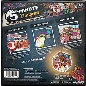 Wiggles 3D 5-Minute Dungeon A Chaotic, Co-Operative, Real-time Card Game | Fast-Paced Board Game | for Families, Ages 8 & up | 2-5 Players