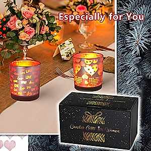 Candles Gifts for Women,Lovely Candle Holder with Scented Candles for Home Scented,Birthday Gifts for Women,Her,Girlfriend,Wife,Mom,Friends