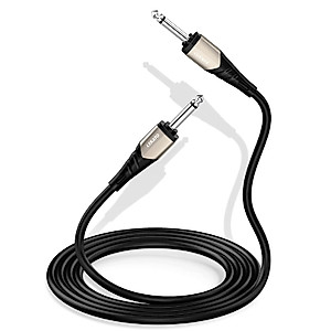 LEKATO Guitar Cable 1/4 Inch Professional Instrument Cable Electric Guitar AMP Cord, Straight to Straight Cord Compatible with Electric Guitar,Bass,Amp,Keyboard,Mixer(10ft