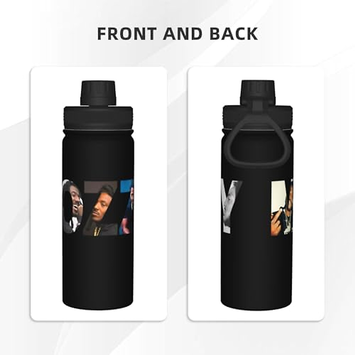 Mozzys Tumbler 18 oz Stainless Steel Sports Insulated Kettle Travel Drinking Cup Water Bottle with Lid