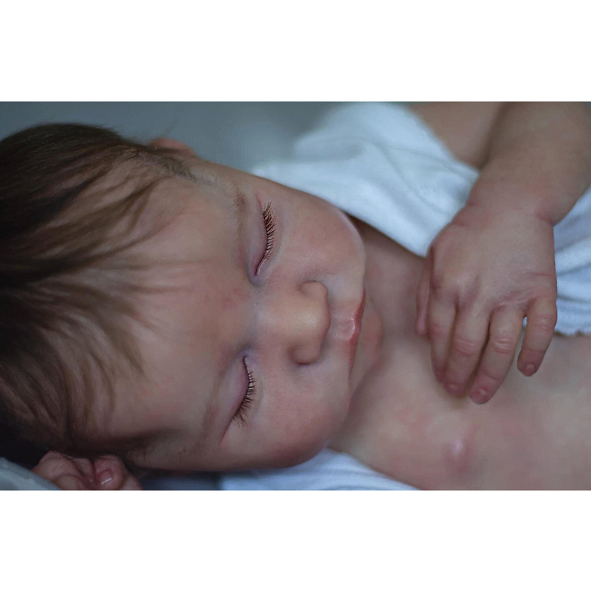 Anano Newborn 19 Inch Silicone Reborn Baby Dolls Full Body Soft Silicone Baby Dolls Anatomically Correct Baby Boy Doll Reborn Baby That Look Real Veins for Kids (Gray Sweater-Levi)