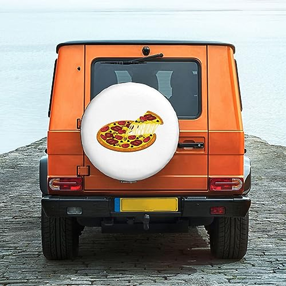 Pizza Slice Pepperoni,Funny Tire Cover Universal Fit Spare Tire Protector for Truck SUV Trailer Camper Rv