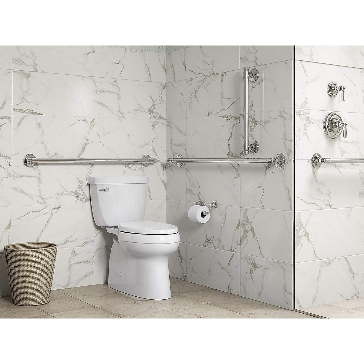 Kohler K-26507-BN Eclectic Grab Bars, Vibrant Brushed Nickel