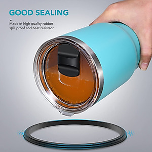 30 oz Tumbler Lid, Replacement Lids Compatible for YETI 30 oz Tumbler, 14 oz Mug and 35 oz Straw Mug, 2 Pack Travel Spill Proof Cup Lids Covers with Magnetic Slider Switch, BPA Free