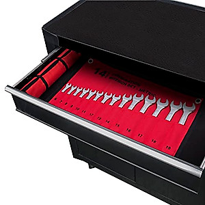 14-Piece Essential Metric Combination Wrench Set in Roll-up Pouch, No Skipped Metric Sizes 6mm - 19mm | Best Value Wrench Set, Ideal for General Household, Garage, Workshop, Auto Repairs, Emergency