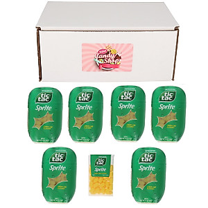 SECRET CANDY SHOP Tic Tac Mints Sprite Flavor Limited Edition 3.4oz (Pack of 6) + Free 1oz Pack