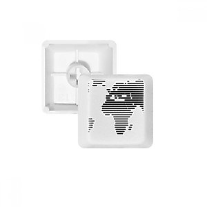 DIYthinker Simple Black Line World Map Pattern Keycap Mechanical Keyboard PBT Gaming Upgrade Kit