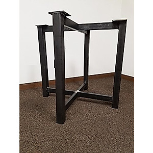Metal Trestle Style Steel Table Base - Any Size and Color