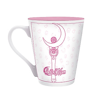 ABYSTYLE Sailor Moon Gift Sets Include Ceramic Coffee Tea Mug, Keychain, and Journal Anime Manga Drinkware Home &Kitchen Essentials Dishwasher and Microwave Safe (3 Pc. Moon Princess)