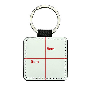 Valyria Sublimation Blank Keychain 2024 Christmas Ornaments Sublimation Keychains PU Leather Keyrings