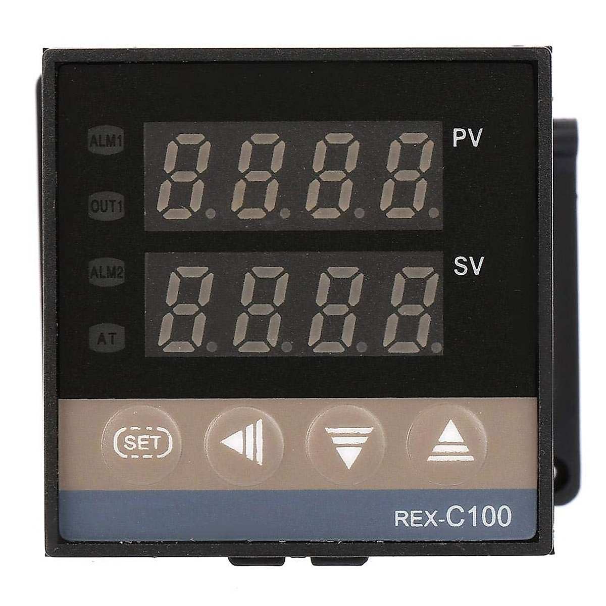 REX-C100 Temperature Controller, REX-C100FK02-M*an PID Digital Temperature Controller Relay Output Thermostat AC 250V Temperature Control Switch