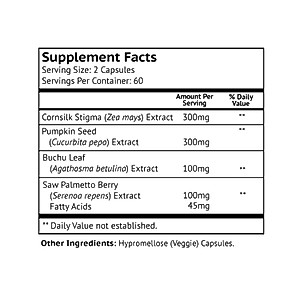 Stronghold Bladder Control - Bladder Control for Men - Bladder Control for Women - Natural Bladder Control Supplement - to Support Healthy Urinary Flow (Already Within Normal Ranges) - (120)