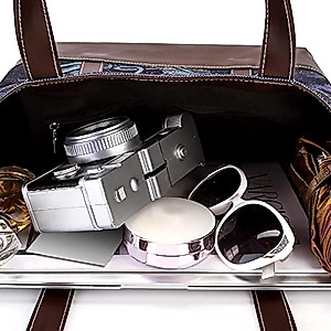 Purses for Women, Tote Bag, Bags for Women, Womens Handbags, Colorful fish starry sky black pattern