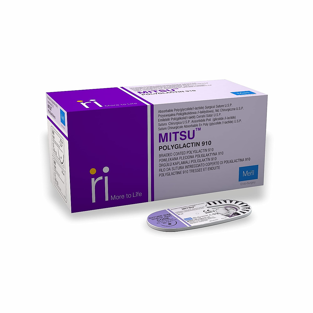 Training Purpose Suture Thread for Medical Students, Resident Doctors, Nurses-(Each Box-Pack of 12),Synthetic, Absorbable, Braided(Polyglactin 910),PGN10 2346