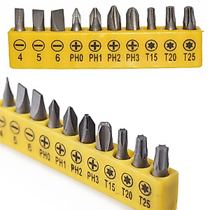 EKDJKK Right Angle Drill Attachment Electric Screwdriver Repair Set 90 Degree Corner Device Screwdriver Socket Adapter Kit 1/4 Inch Right Angle Drill Adapter with 10 Drill Bit Sets for Impact Driver