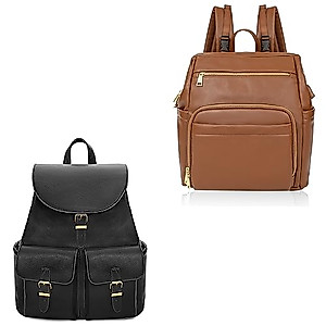 Omanmoli Diaper Bag Backpack Leather Diaper Bag Backpack Baby Bag Diaper Bag Organizer