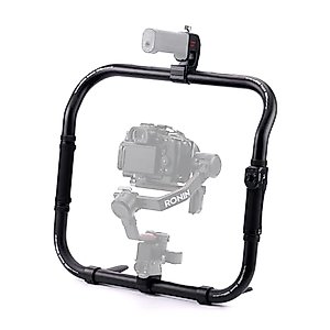Tilta Basic Ring Grip Plus Compatible with DJI Ronin RS3 Pro/ RS4/ RS4 Pro | Improved Stability | Aluminum Alloy | Wireless Control | Continuous Power | TGA-PRG2 (Basic Ring Grip Plus -Control Kit)