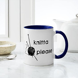 CafePress Knitta Please Mug Ceramic Coffee Mug, Tea Cup 11 oz