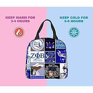 SOMIK Portable Insulated Lunch Bags for Women Reusable Leakproof Cooler Bag Lunch Tote for Travel Beach Picnic Work Sisters Paraphernalia Gifts (A2)