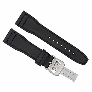 Ewatchparts 20-21-22-23MM LEATHER WATCH BAND STRAP COMPATIBLE WITH IWC PILOT PORTUGUESE TOP GUN + CLASP