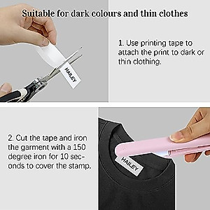 Name Stamp for Clothing Kids,Extra 100 or 200 Personazlied Name Labels for School Supplies Waterproof,Customized Name Stamp,Clothes Stamp for Kids Waterproof,Personalized Name Stamp,Custom Label Stamp for Kids School Stuff,Fabric Name Stamp for Clothes