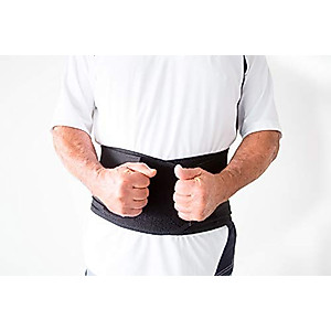 Back Brace by NMT ~ Lumbar Support Black Belt ~ Posture Corrector ~ Pain Relief from Arthritis, Sciatica, Scoliosis, Backache, Slipped Disc, Hernia, Spinal Stenosis ~ Injury Prevention ~ 4 Adjustable Sizes -'L' Fits Waist 34-40" (86-102cm)