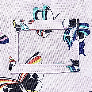 Vera Bradley Women's Recycled Lighten Up Reactive Lunch Tote Lunch Bag, Lavender Butterflies, One Size