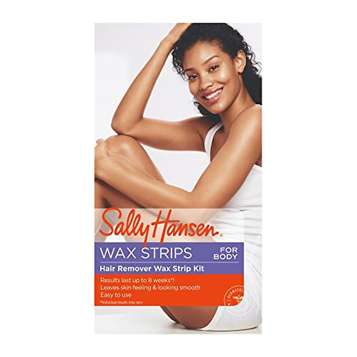 Sally Hansen Hair Remover Kit, 1 Count, Quick and Easy Wax Strip Kit (Packaging May Vary)