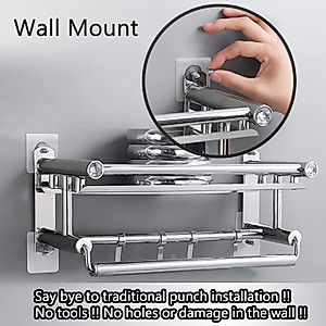 AIERSA 13 Pack Wall Hooks for Hanging,Screw Free Sticker for Mount Wall Shelf, 2 in 1 Reusable Adhesive Hooks Heavy Duty, Waterproof Rustproof and Oilproof for Kitchen, Bathroom, Home, Office(16mm)