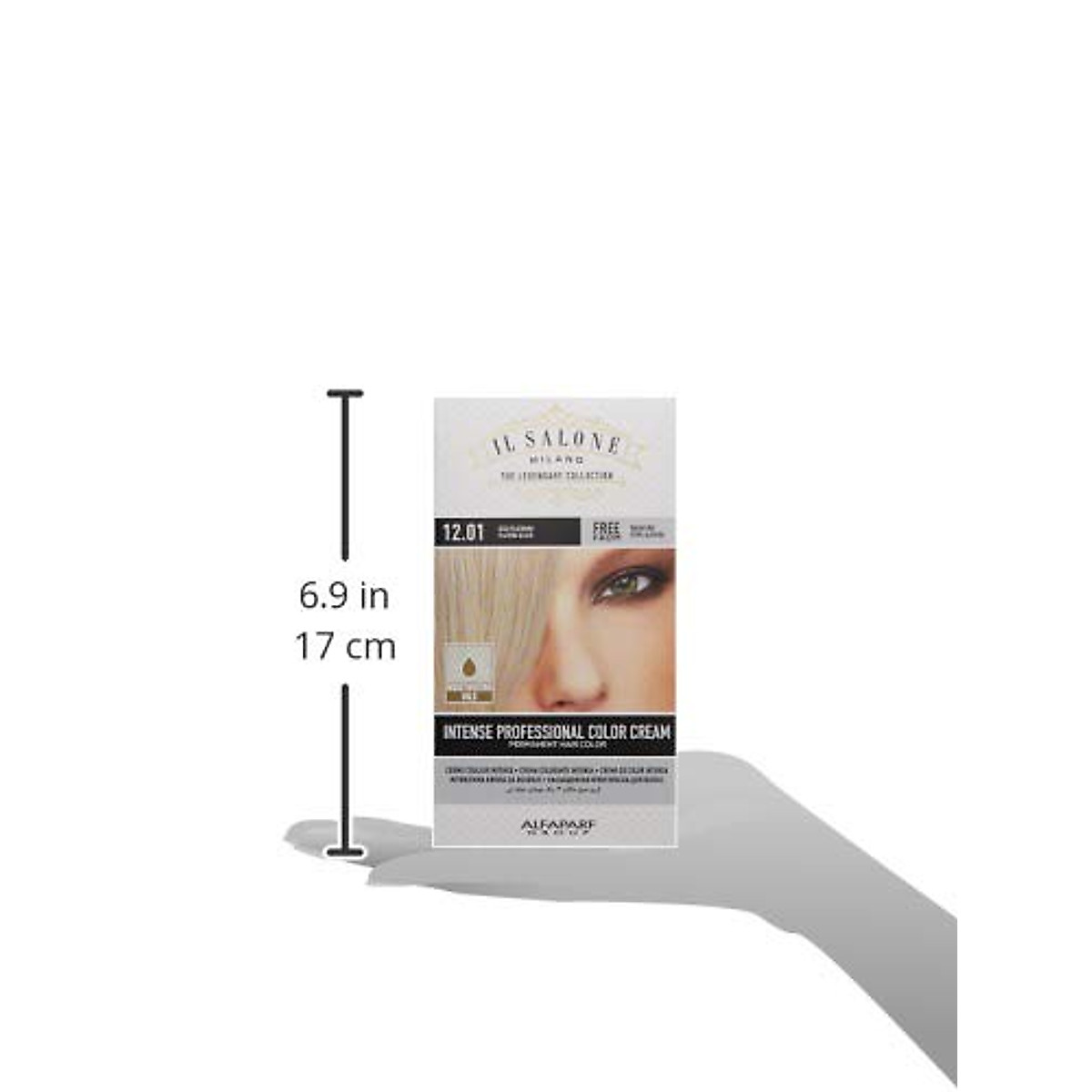 Il Salone Milano Permanent Hair Color Cream - 12.01 Iced Platinum Hair Dye - Professional Salon - Premium Quality - 100% Gray Coverage - Paraben Free - Ethyl Alcohol Free - Moisturizing Oils