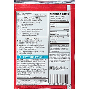 McCormick Meat Loaf Seasoning Mix, 1.5 oz