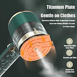 Portable Mini Ironing Machine, Travel Mini Steam Iron, Handheld Mini Ironing Machine for Clothes, Fast Preheating Steam Dry Ironing for Home and Travel (Beige)