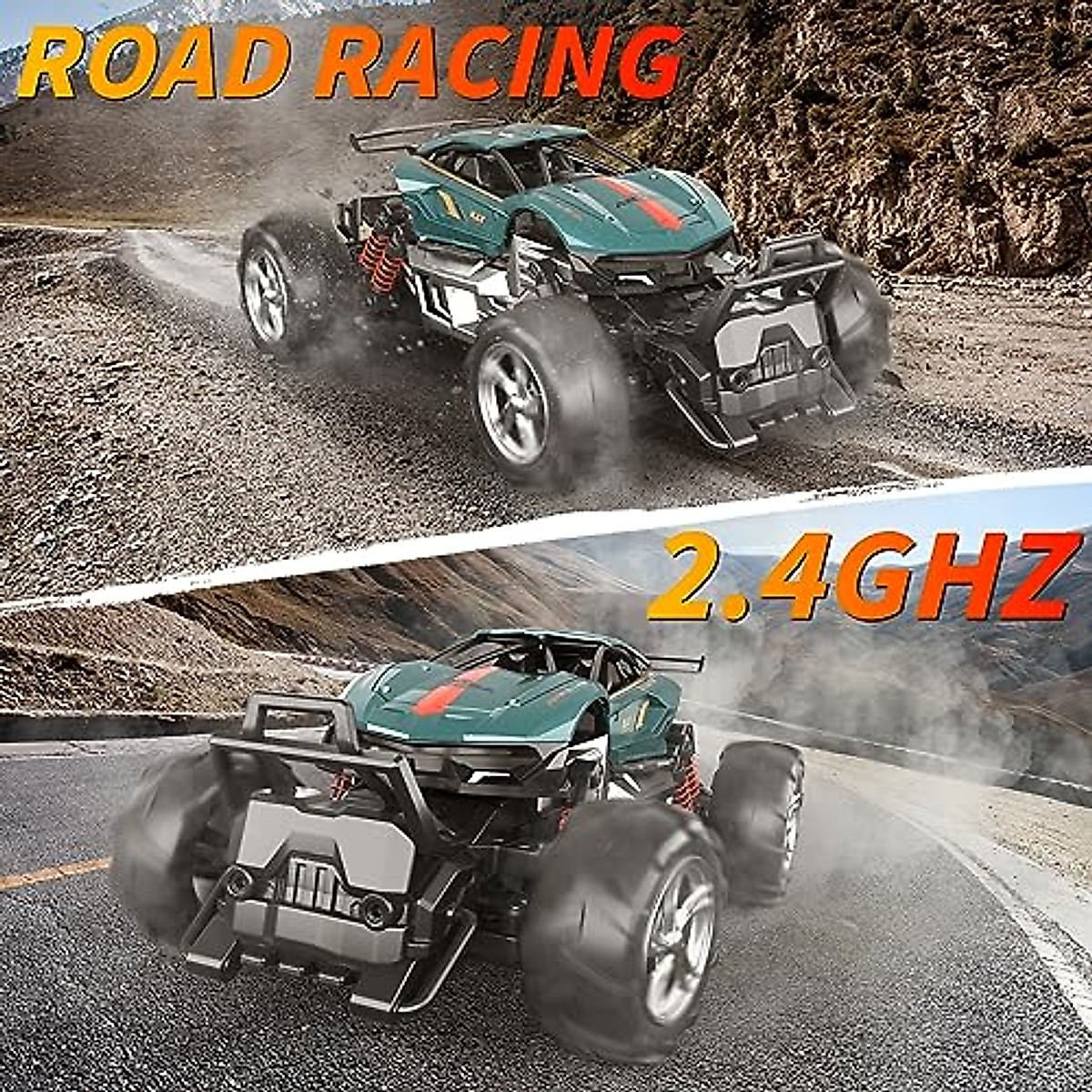 GUOKAI Remote Control Truck,2.4GHz Big RC Cars for Adults Kids,1:12 Scale Toy Cars Hobby Grade RC Cars with Rechargeable Batteries,Present Birthday Gifts for Boys and Girls