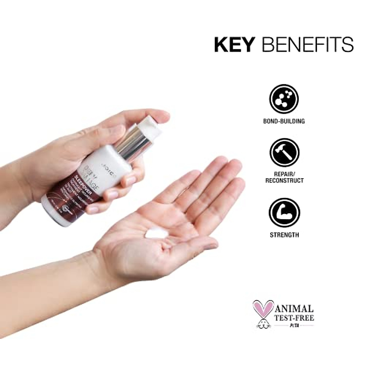 Joico Defy Damage Sleepover Overnight Nourishing Treatment | Instantly Softens & Smooths | Strengthen Bonds | Reduce Breakage & Split Ends | No Rinse Formula | With Arginine & Keratin | 3.38 Fl Oz