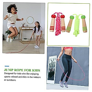 Didiseaon 6 pcs cartoon skipping rope kids exercise equipment fitness jump rope jump rope kids exercise ropes Children skipping rope kids jumprope rope cotton rope Jump Rope Kids Toy