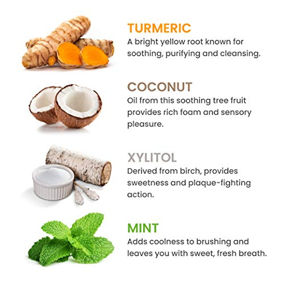 Himalaya Botanique Whitening Antiplaque Toothpaste with Turmeric + Coconut Oil, Fluoride Free, for Brighter Teeth, 4 oz, 2 Pack