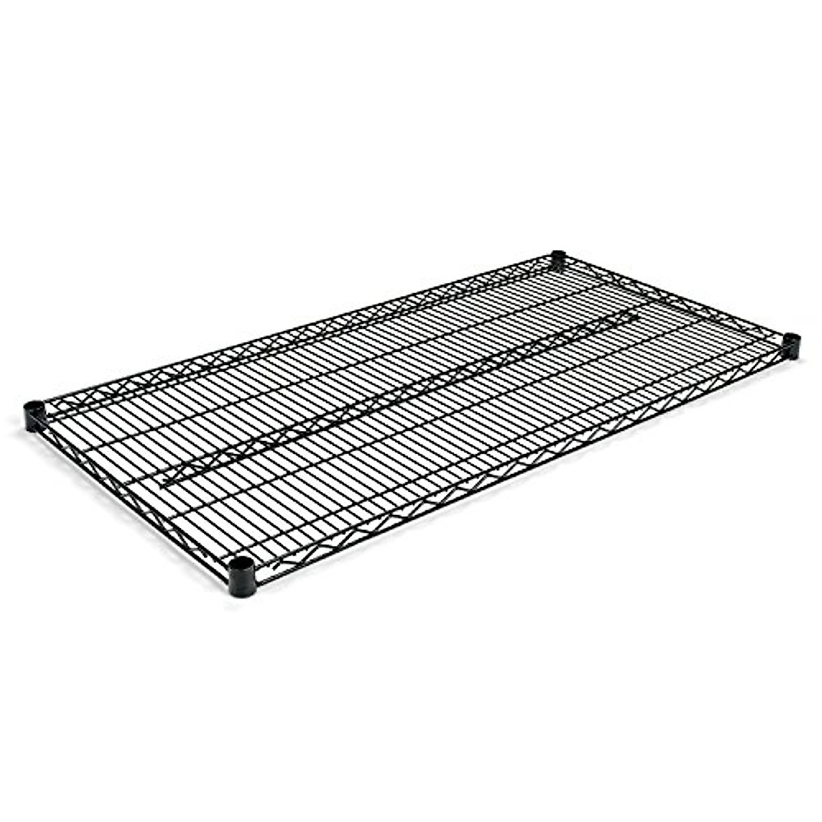 Alera SW584824BL Industrial Wire Shelving Extra Wire Shelves, 48w X 24d, Black, 2 Shelves/Carton
