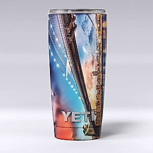 Design Skinz Fusion NYC Overlook - Skin Decal Vinyl Wrap Kit Compatible with The Yeti Rambler Cooler Tumbler Cups